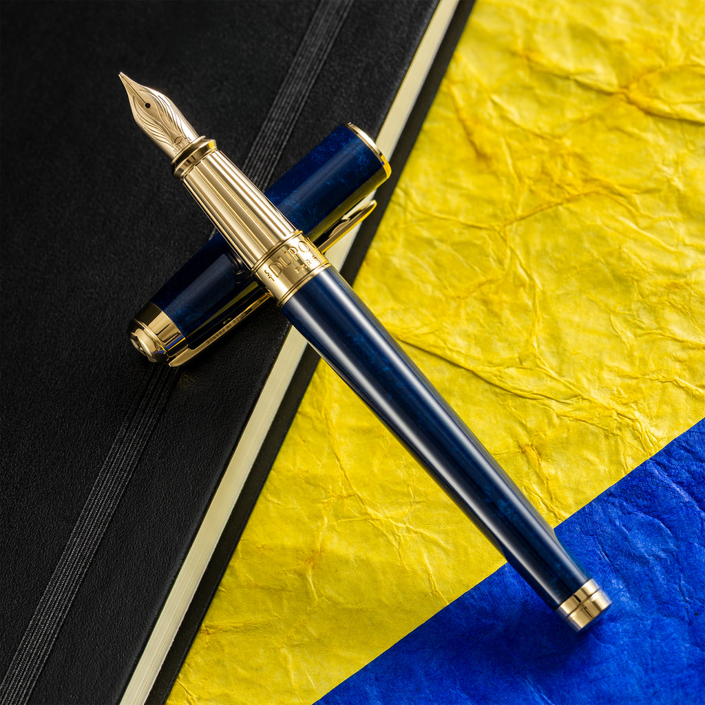 S.T. Dupont Line D Eternity Large Popoté Blue Fountain Pen | Limited ...