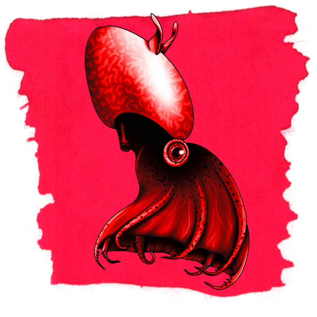 Anderillium Cephalopod Ink - Vampire Squid Red - 1.5 oz