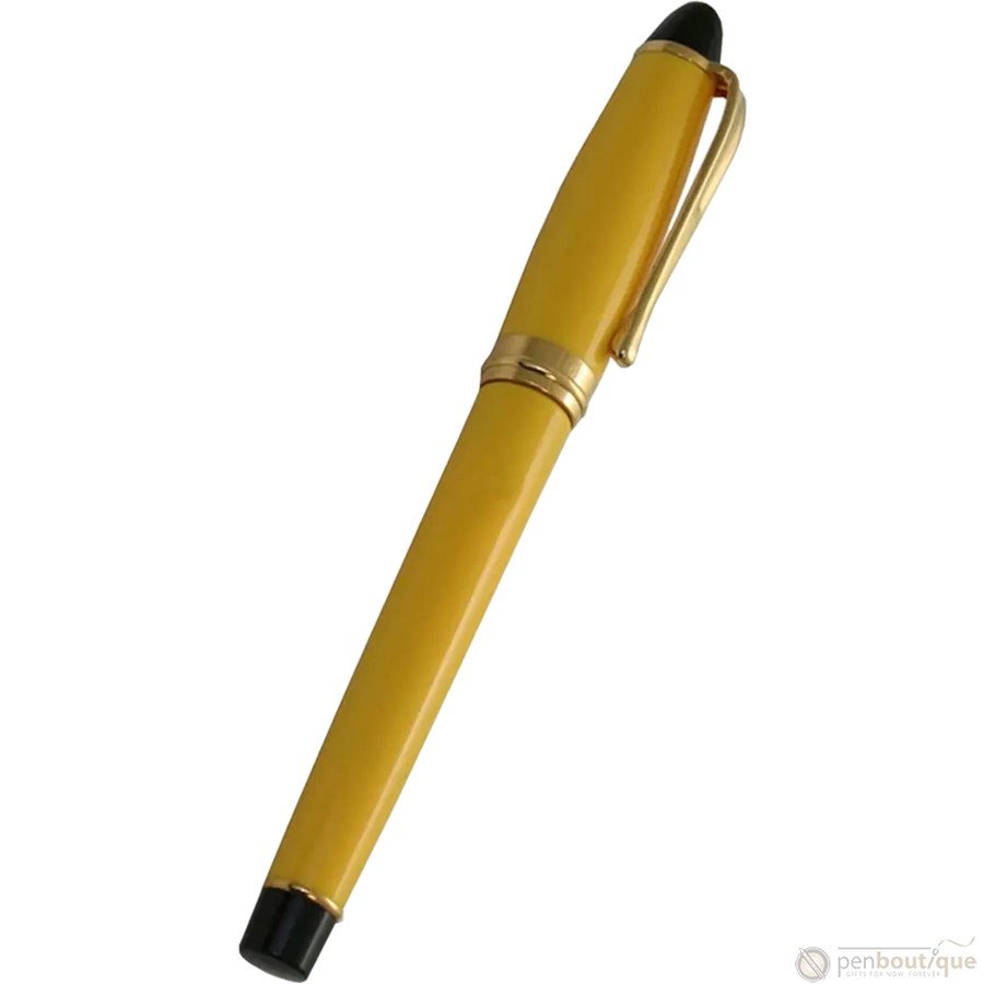 Aurora Ipsilon Fountain Pen - Yellow - Broad - Pen Boutique Ltd