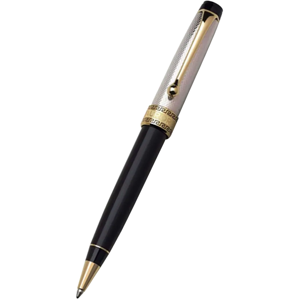 Aurora Optima Ballpoint Pen - Solid Silver