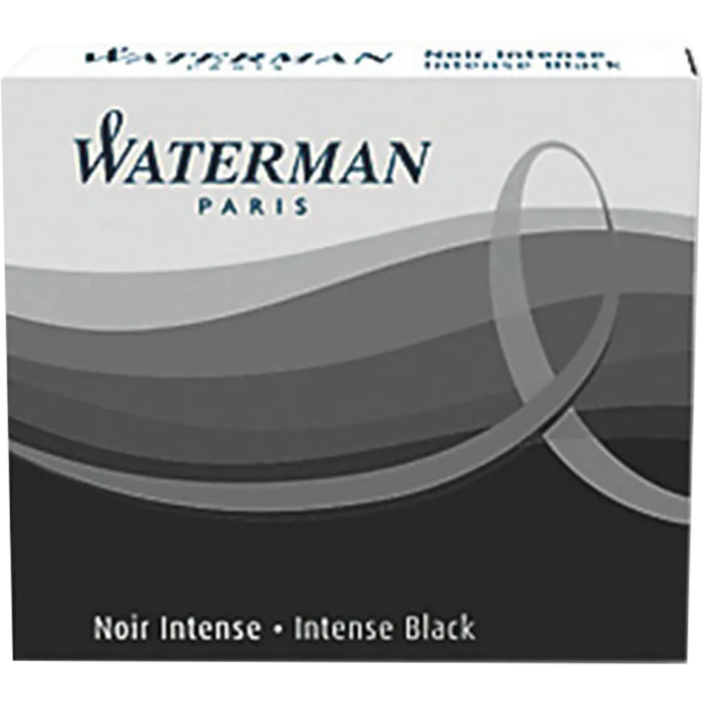 Waterman Mini Lady Ink Cartridges - Intense Black - 6/Box