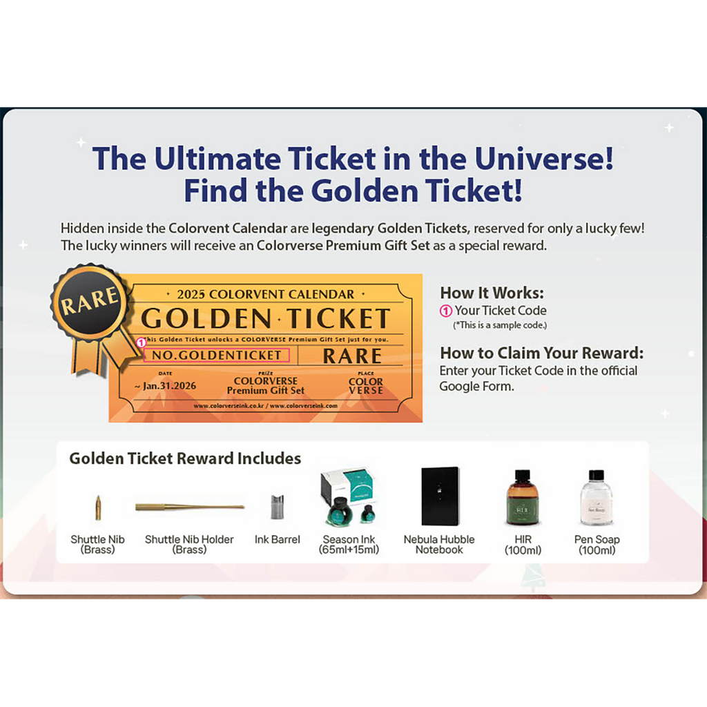 Colorverse 2025 Colorvent Ink Calendar (Limited Edition)