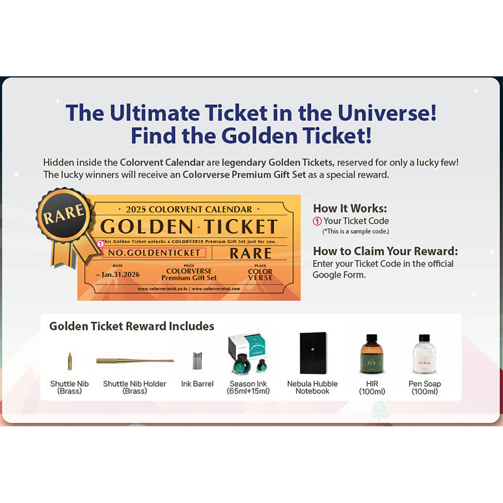 Colorverse 2025 Colorvent Ink Calendar (Limited Edition)