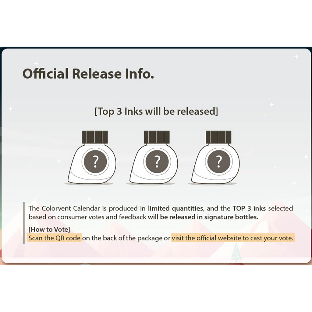 Colorverse 2025 Colorvent Ink Calendar (Limited Edition)