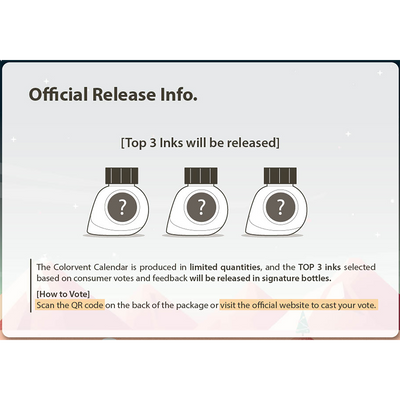 Colorverse 2025 Colorvent Ink Calendar (Limited Edition)