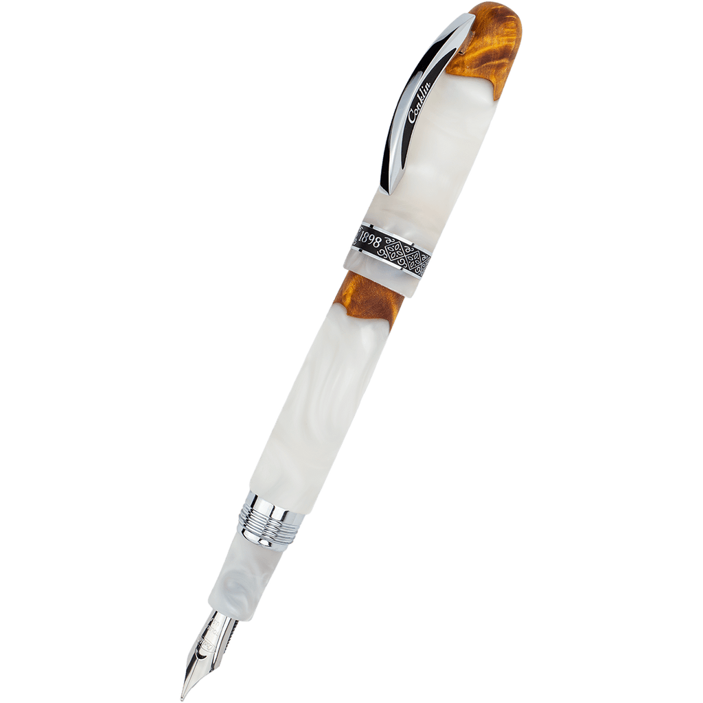 Conklin 1898 Spectra White Fusion Fountain Pen | Pen Boutique