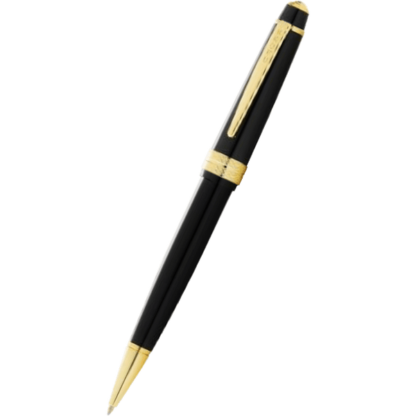 Cross Bailey Light Ballpoint Pen - Polished Black - Gold Trim