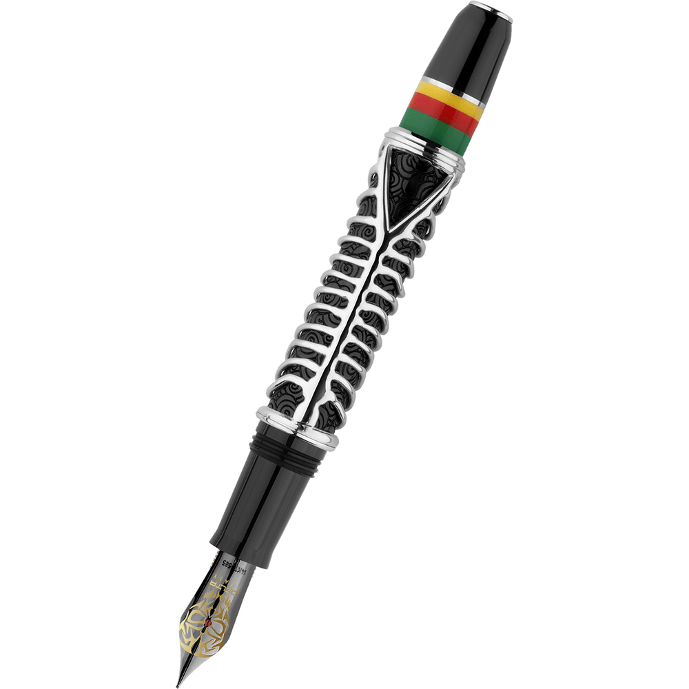 Delta Indigenous People Fountain Pen - Simbu Dancing Skeletons - Black