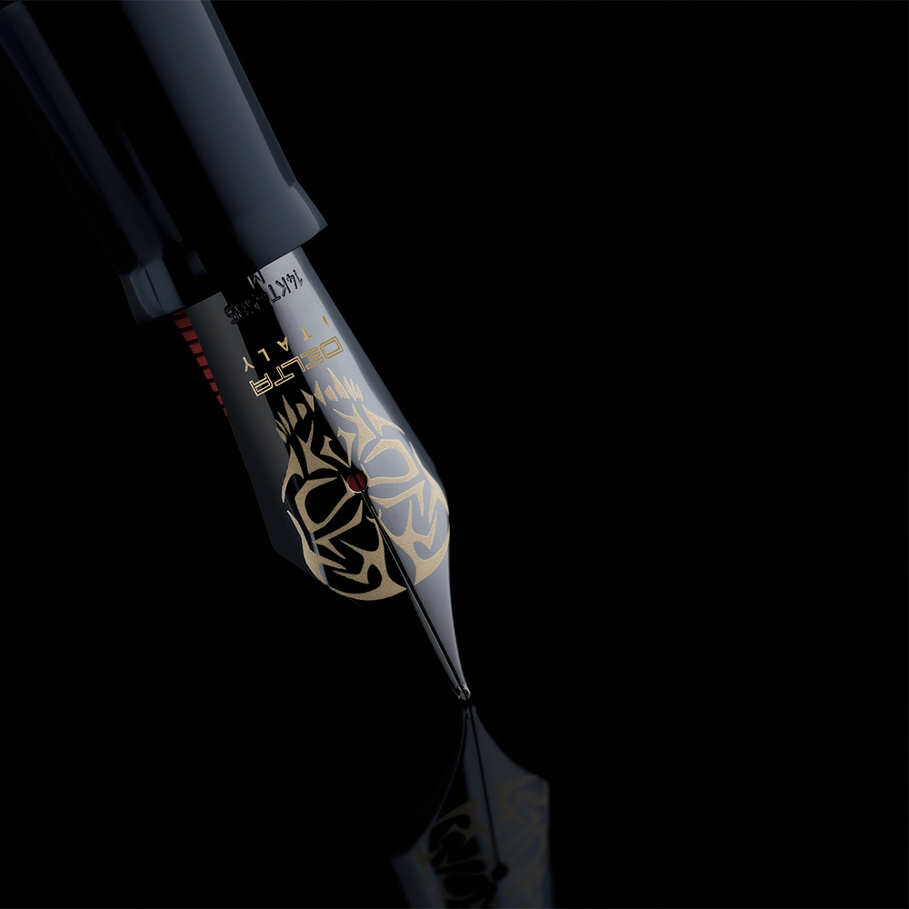 Delta Indigenous People Fountain Pen - Simbu Dancing Skeletons - Black