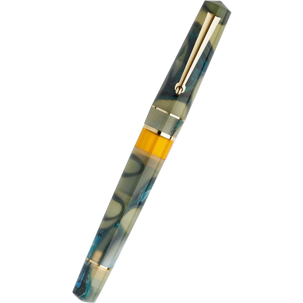 Stylo plume Delta Duna Reborn - Horizon jaune - Acier