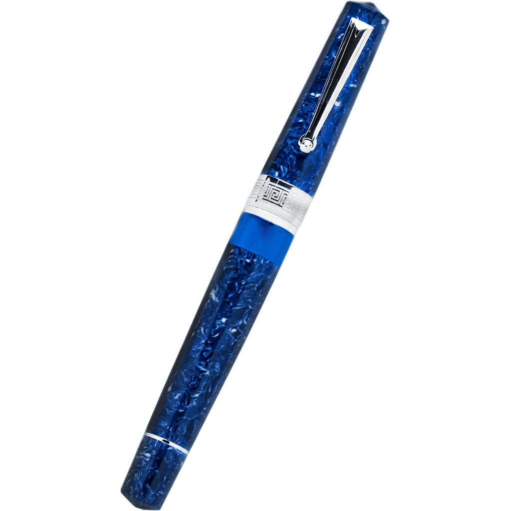 Delta Fountain Pen - Lapis Blue - Silver Trim (Limited Edition) - Pen ...