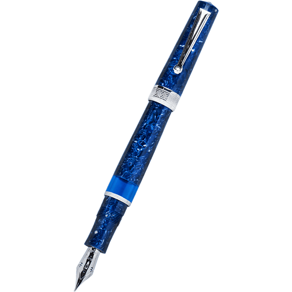 Delta Fountain Pen - Lapis Blue - Silver Trim (Limited Edition) - Pen ...