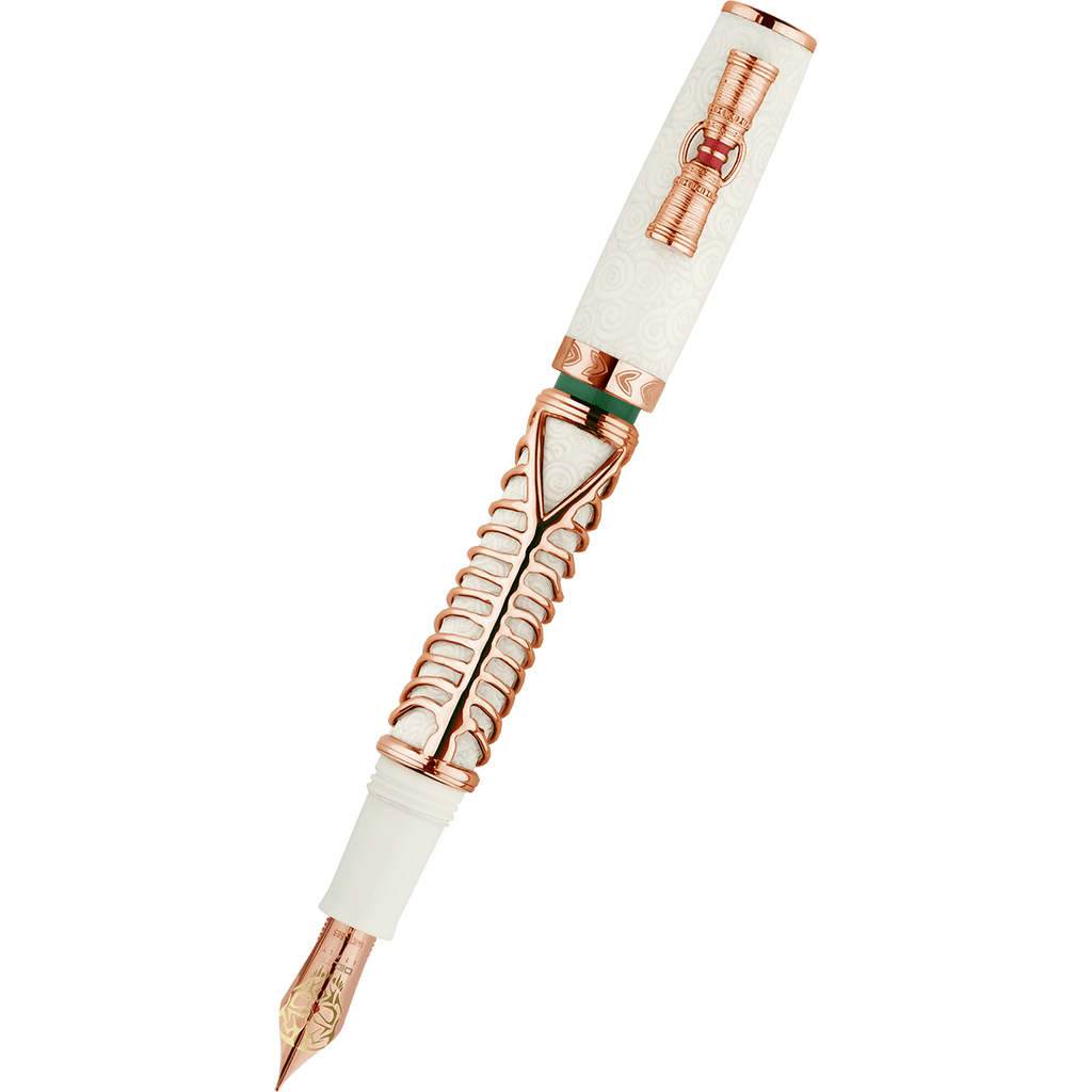 Delta Indigenous People Fountain Pen - Simbu Dancing Skeletons - White
