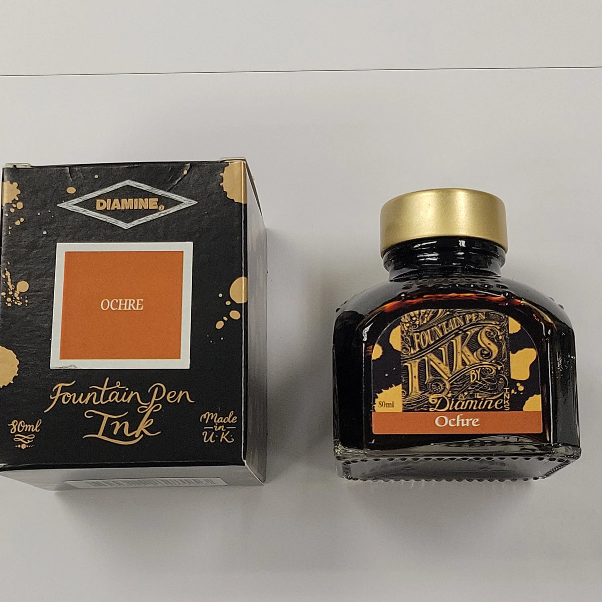 Diamine Ochre Ink Bottle - 80ml