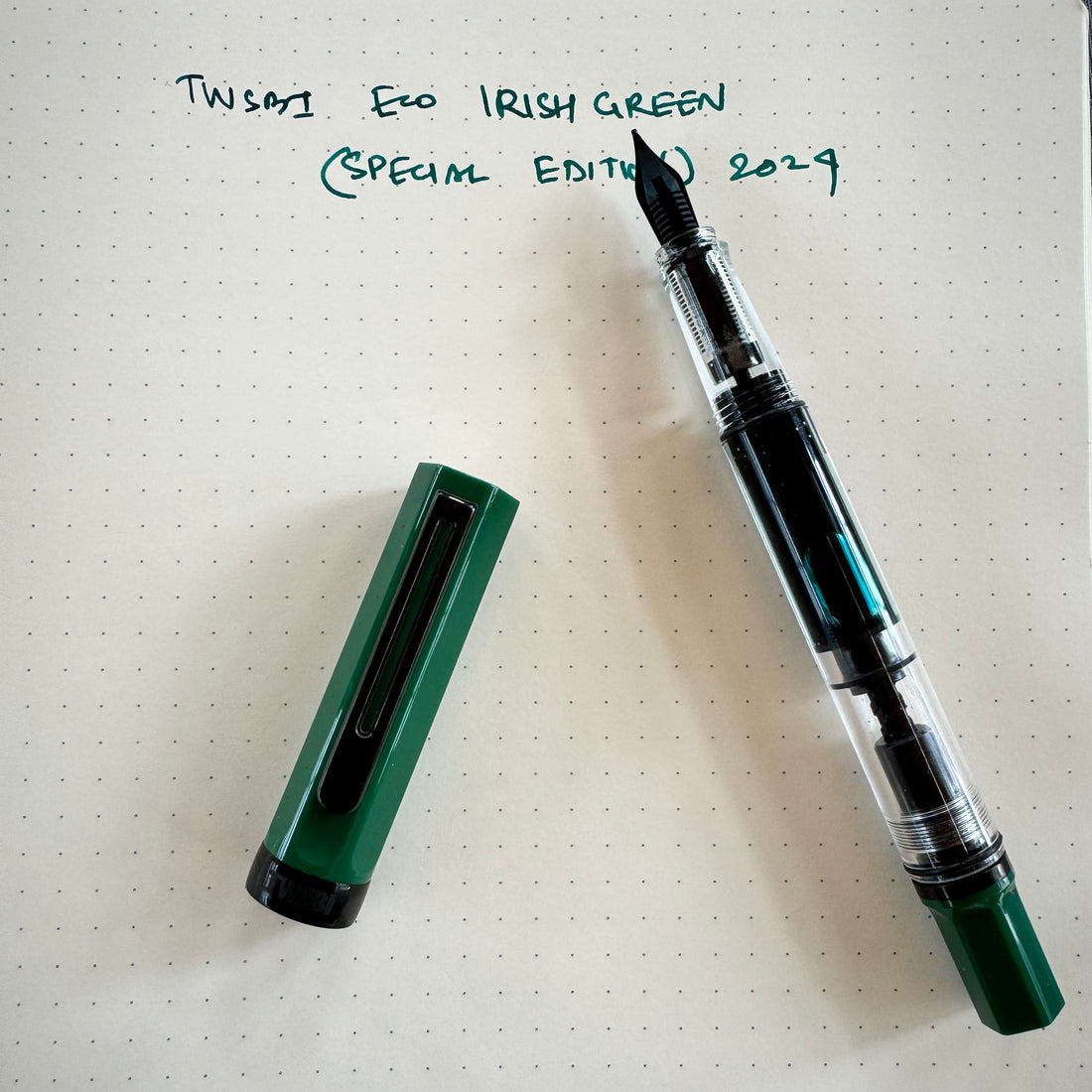 TWSBI Eco Fountain Pen - Irish Green with Onyx