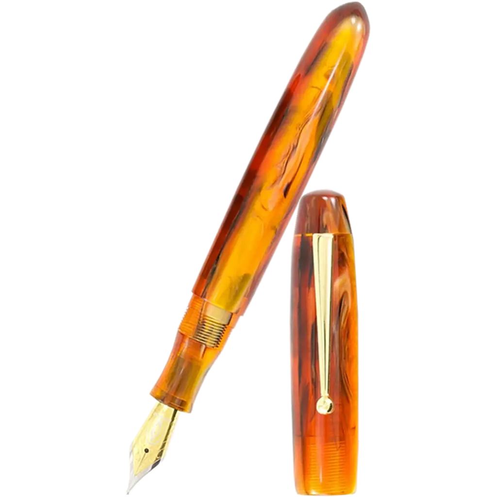 Edison Collier Fountain Pen - Antique Marble 18k