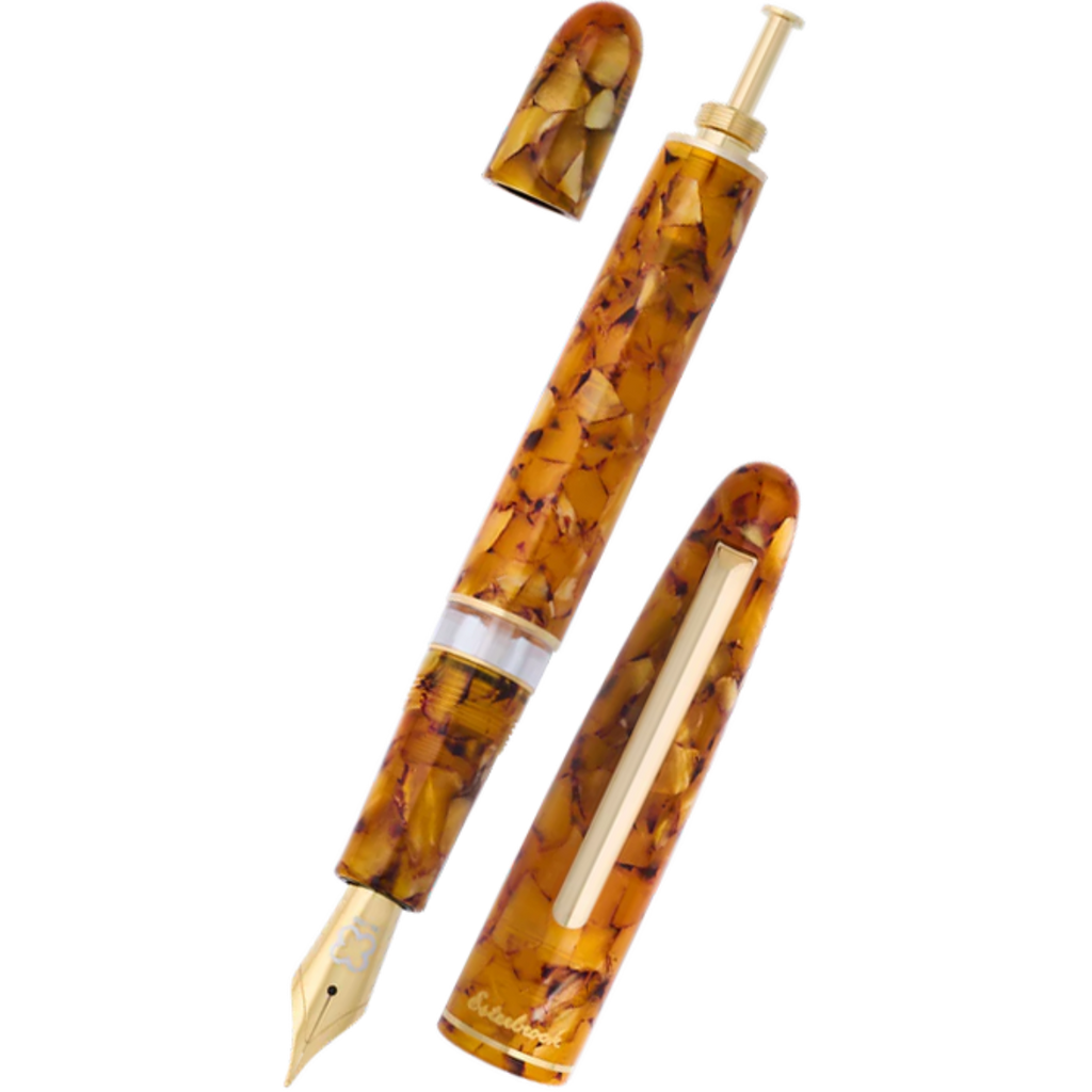 Esterbrook Estie Piston Filler Fountain Pen - Honeycomb with Gold Trim ...