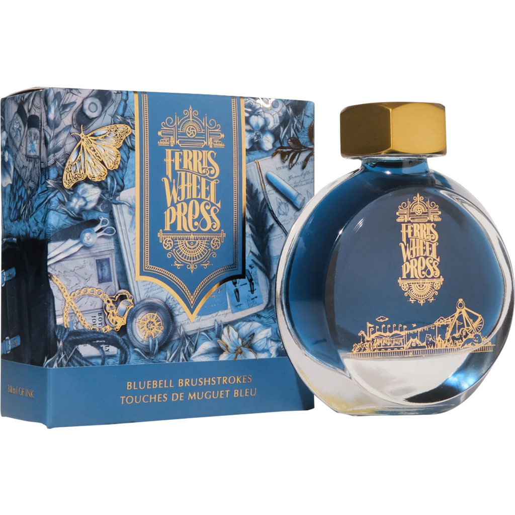 Ferris Wheel Press Ink Bottle - Bluebell Brushstrokes - 38ml