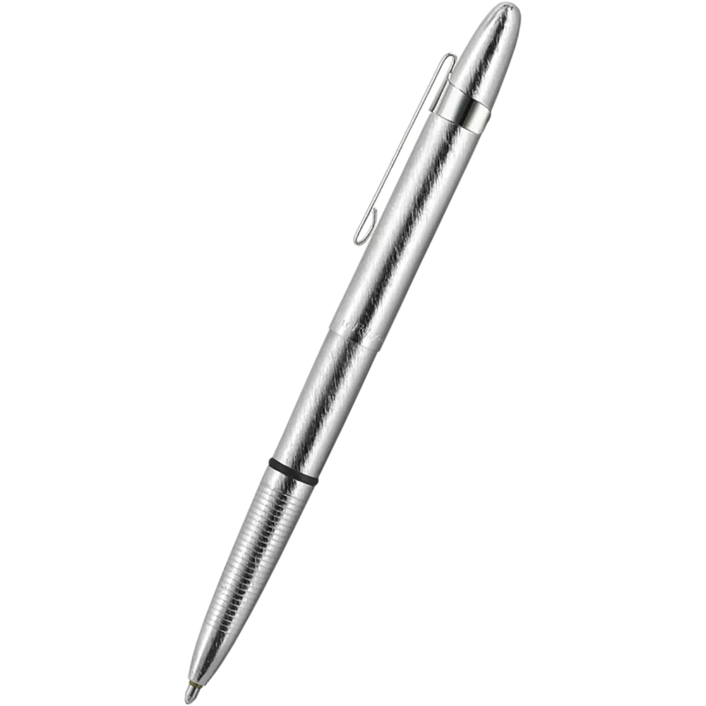 Fisher Space Pen Brushed Chrome with Clip Bullet Ballpoint Pen