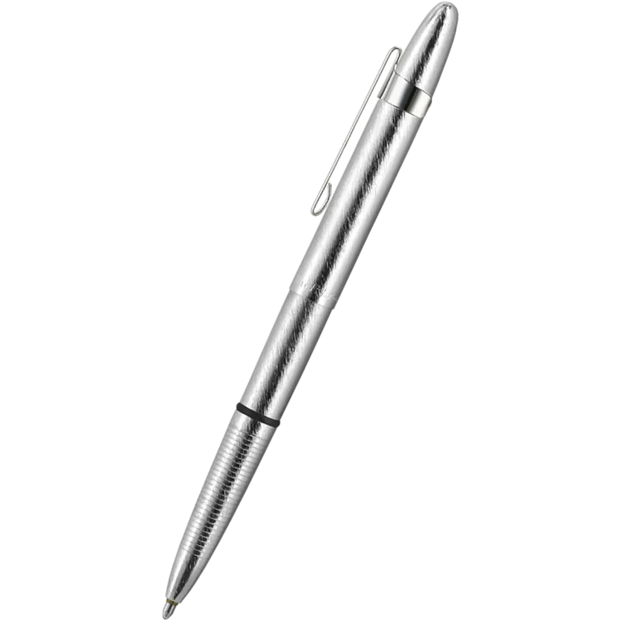 Fisher Space Pen Brushed Chrome with Clip Bullet Ballpoint Pen