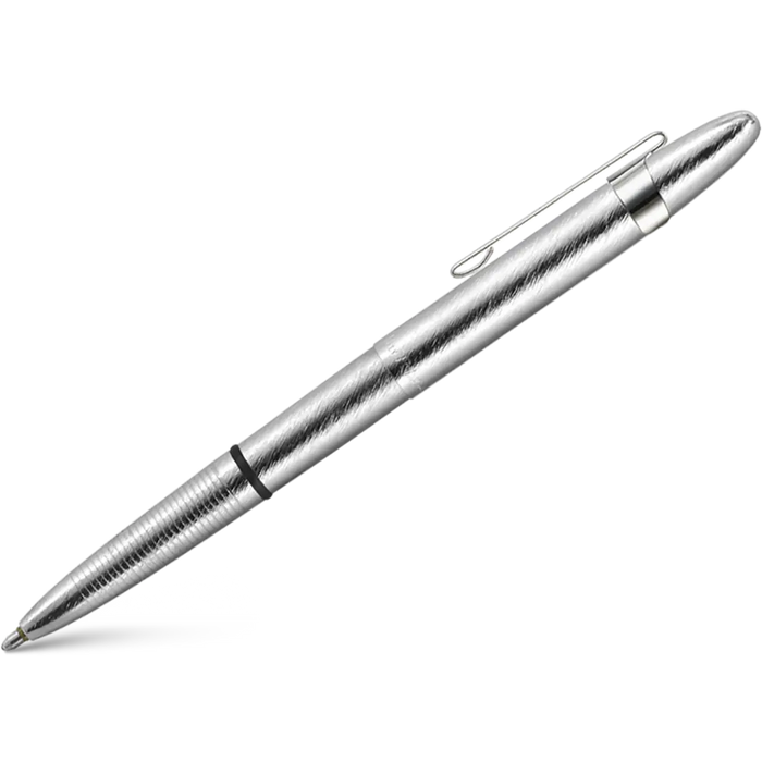 Fisher Space Pen Brushed Chrome with Clip Bullet Ballpoint Pen