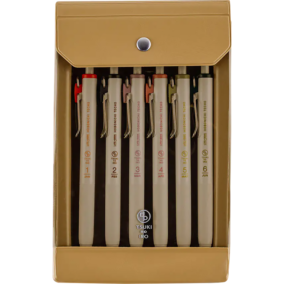 Hobonichi Uniball One Pens [Jan – Jun Set] TSUKI no IRO with Original Case | Pen Boutique