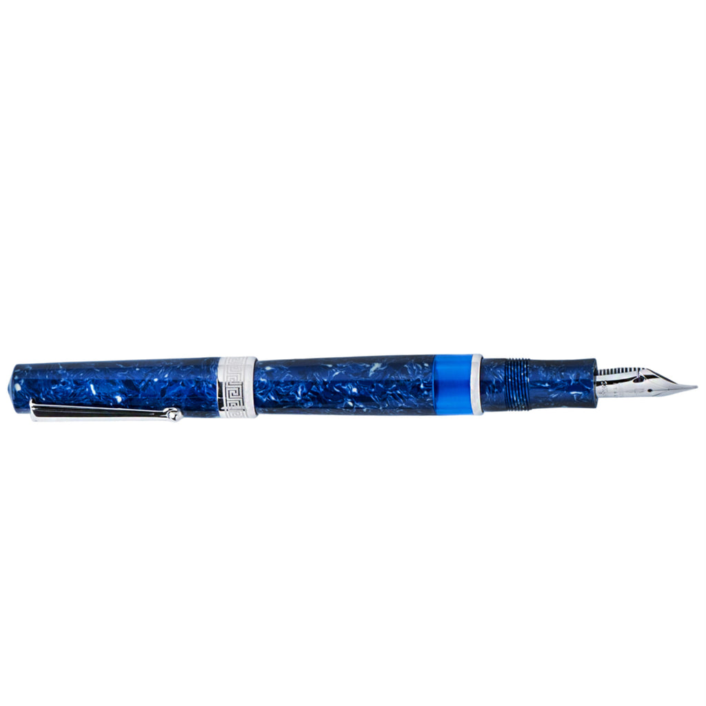 Delta Fountain Pen - Lapis Blue - Silver Trim (Limited Edition) - Pen ...