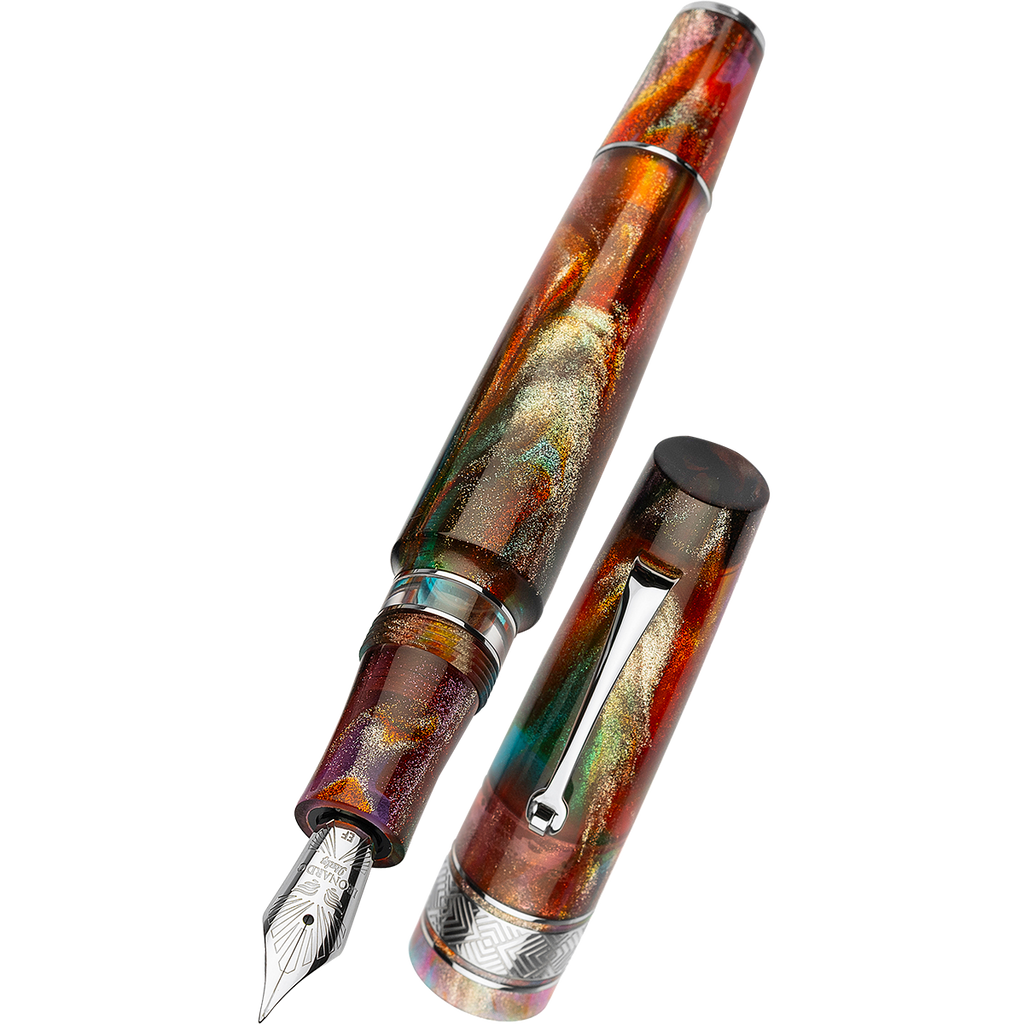 Leonardo Supernova Fountain Pen – Primary Manipulation 5 – Silver Trim ...