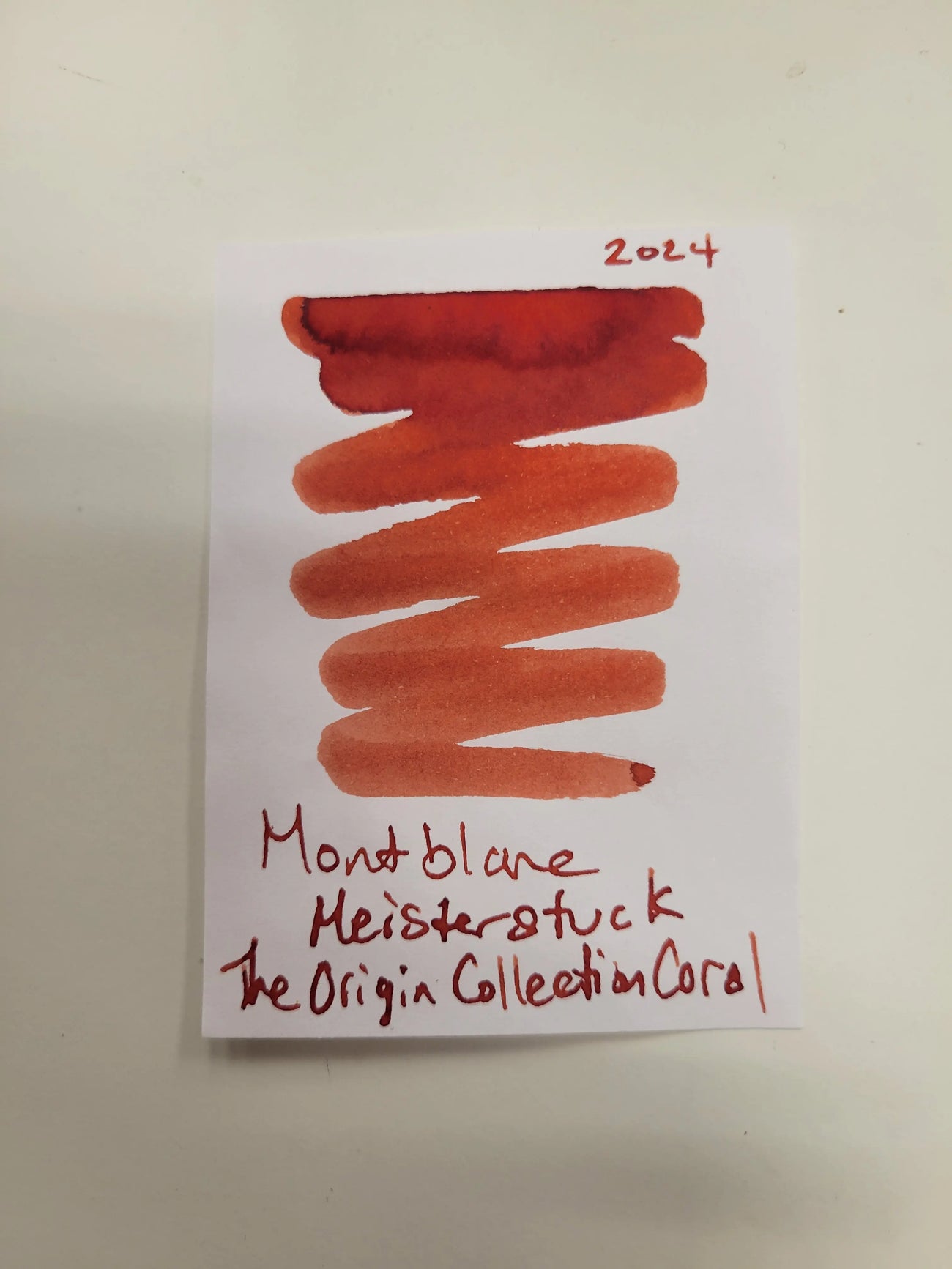 Montblanc Meisterstuck Ink Bottle - Origins Coral - 50ml