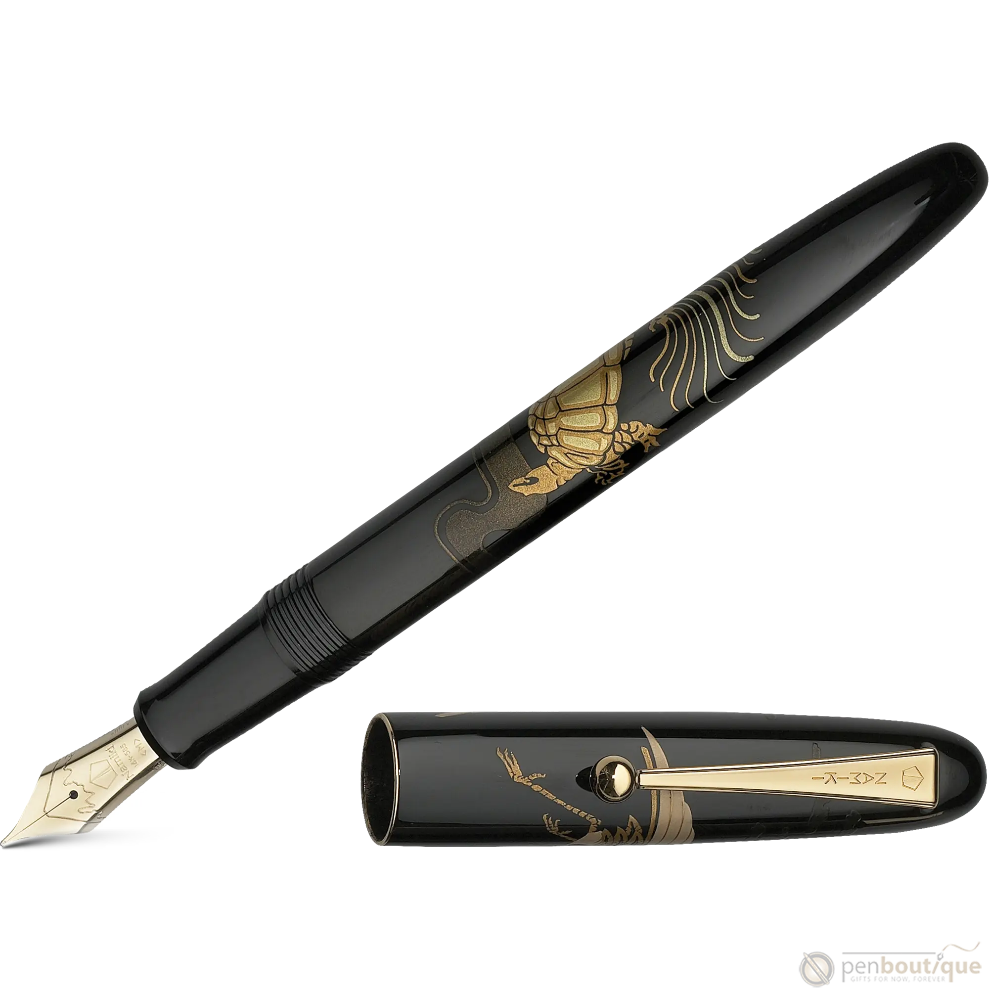 Namiki Nippon Art Crane and Turtle Fountain Pen