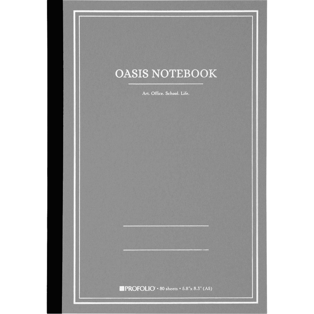 Oasis ProFolio Notebook - Gray - Medium - A5
