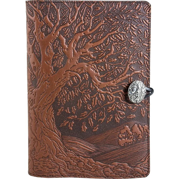 Oberon Design Tree of Life Large Journal Cover - Saddle - Pen Boutique Ltd