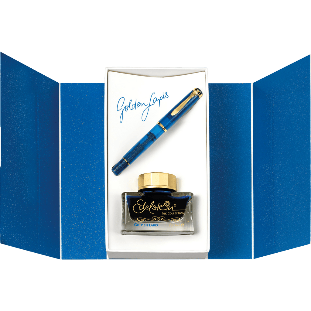 Pelikan Classic M200 Gift Set - Golden Lapis (Special Edition)