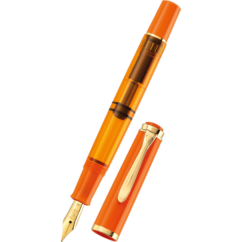 Pelikan Classic M200 Fountain Pen - Orange Delight (Special Edition ...