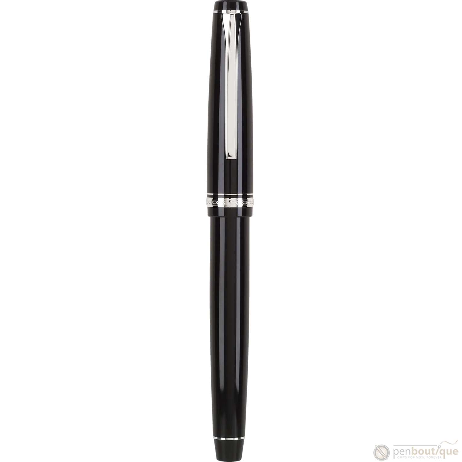 Pilot Falcon Fountain Pen - Black - Rhodium Trim