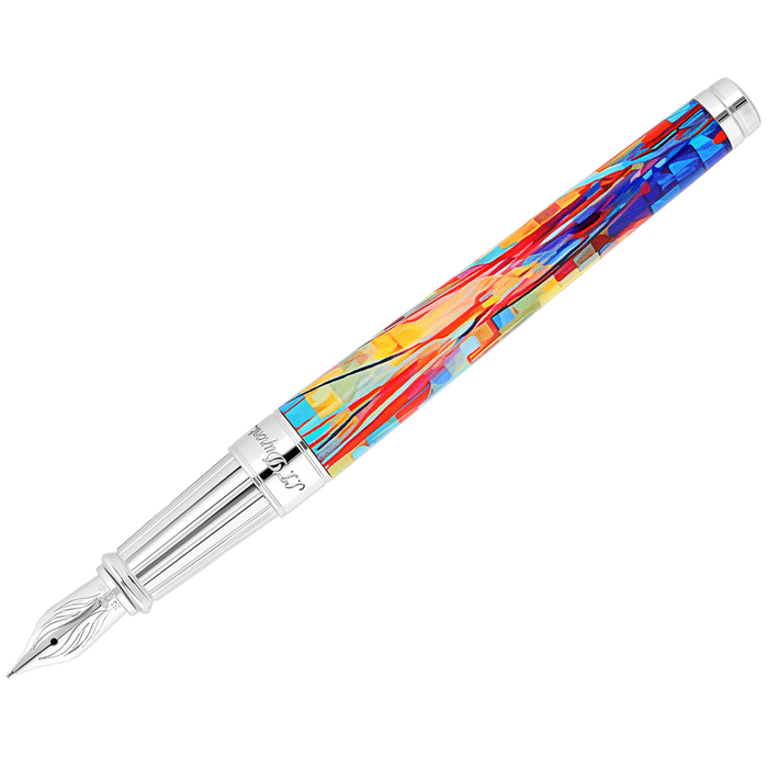 S T Dupont Line D Fountain Pen - Eternity Graff'ty (Large)