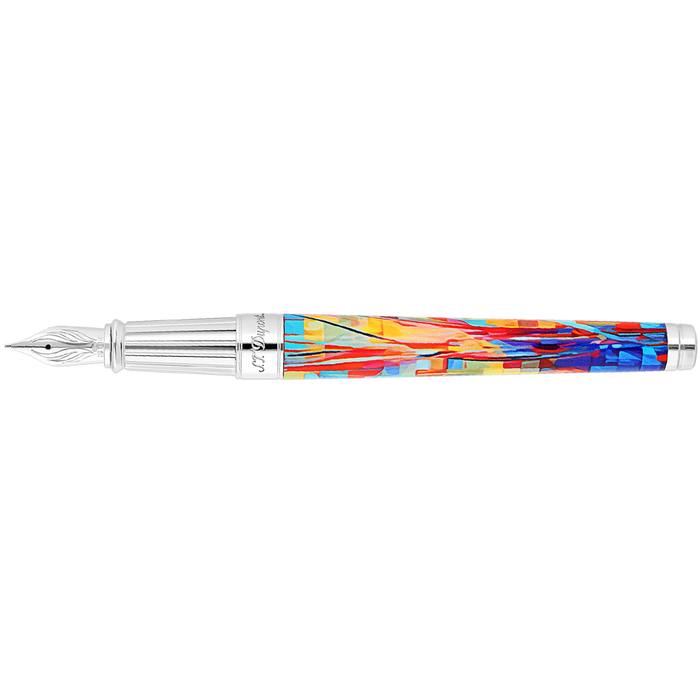 S T Dupont Line D Fountain Pen - Eternity Graff'ty (Large)