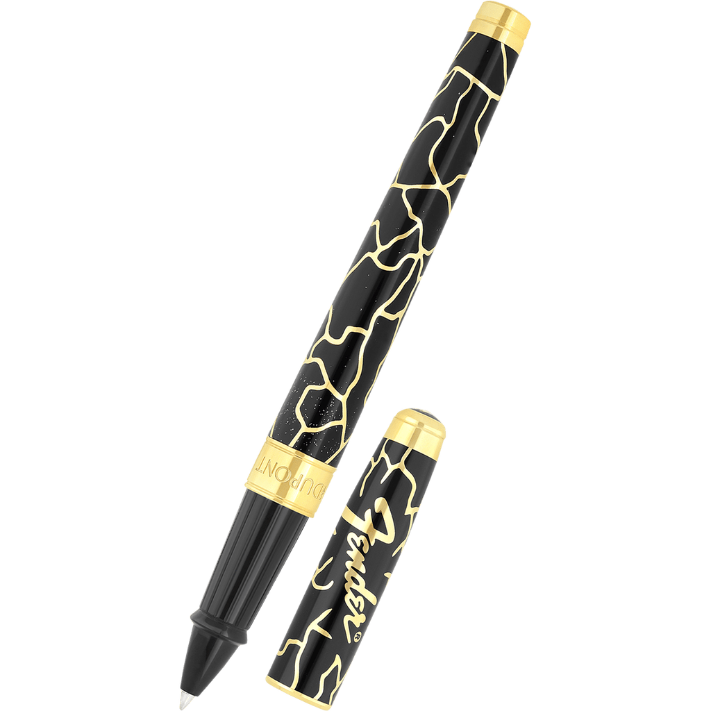 S.T. Dupont Line D Eternity Fender Rollerball Pen – Black & Golden ...