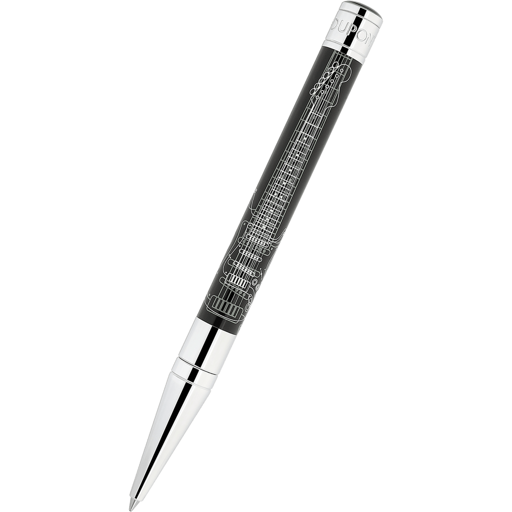 S.T. Dupont × Fender Initial Ballpoint Pen – Black with Chrome Trim ...