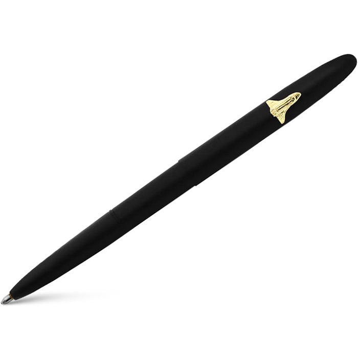 Fisher Space Pen Matte Black Bullet with Space Shuttle Ballpoint Pen ...