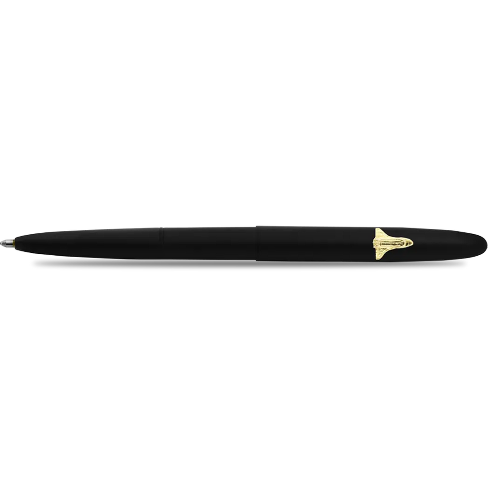 Fisher Space Pen Matte Black Bullet with Space Shuttle Ballpoint Pen