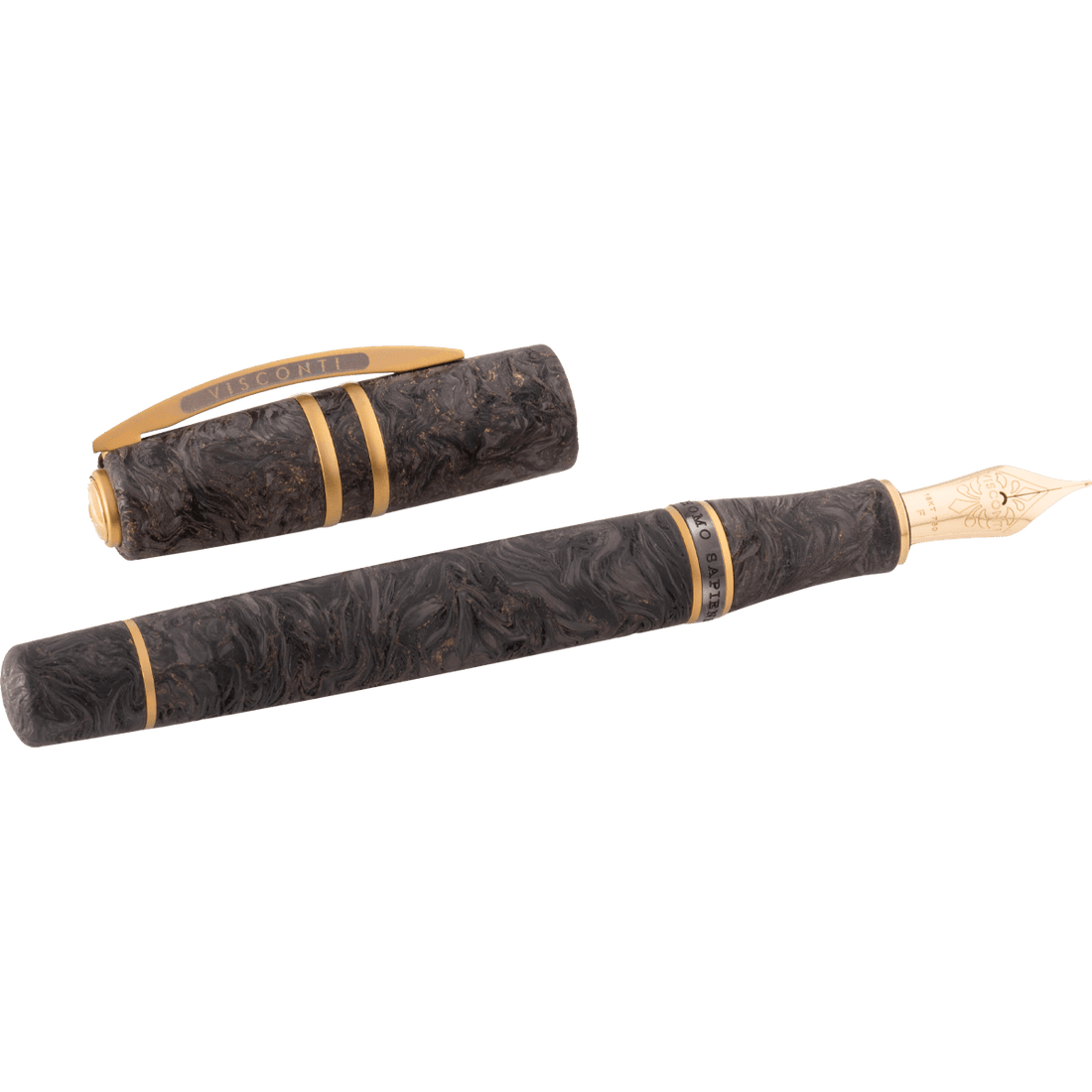 Visconti Homo Sapiens Fountain Pen - Carbon Moiré - 18k Nib (Limited E