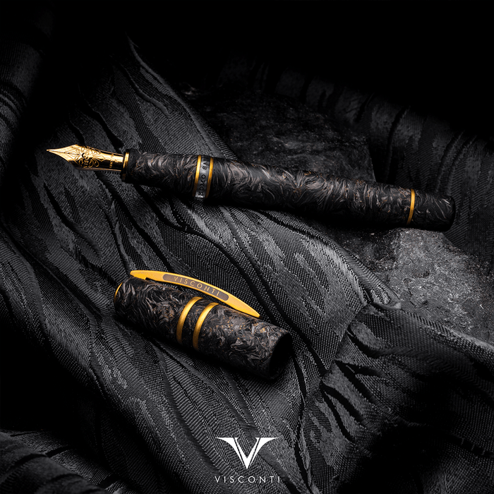 Visconti Homo Sapiens Fountain Pen - Carbon Moiré - 18k Nib (Limited E