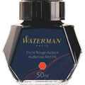 The Waterman 50ml Ink Bottle Audacious Red