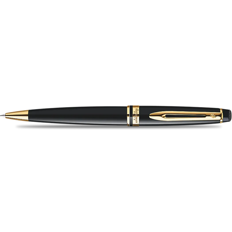 Waterman Expert Ballpoint Pen - Gold Trim - Black
