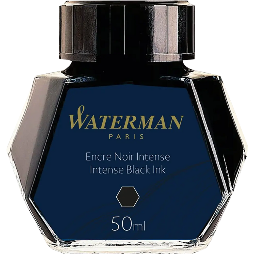 The Waterman 50ml Ink Bottle Intense Black
