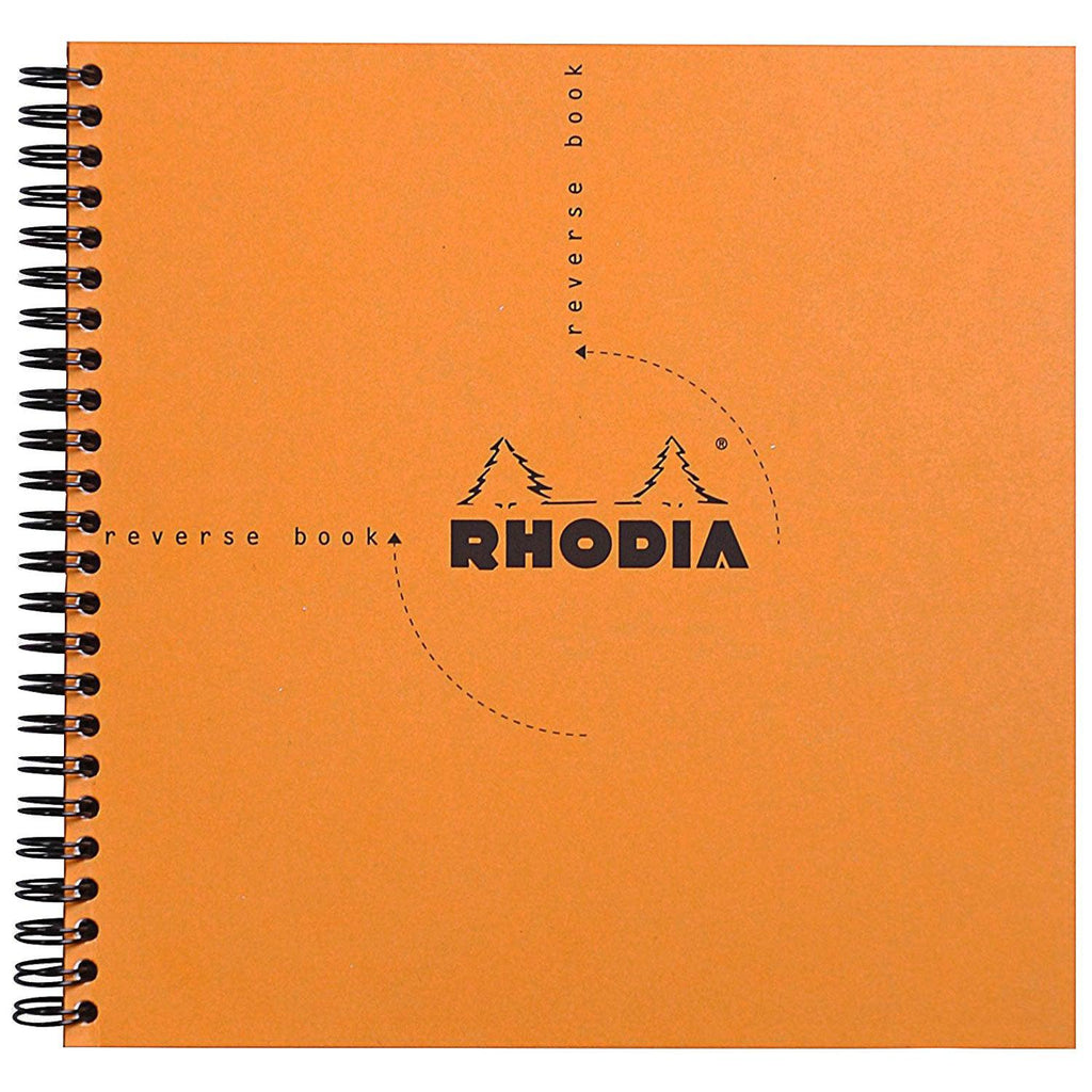 Rhodia Wirebound Orange Reverse Book 8 1/4 x 8 1/4 - Default Title ...