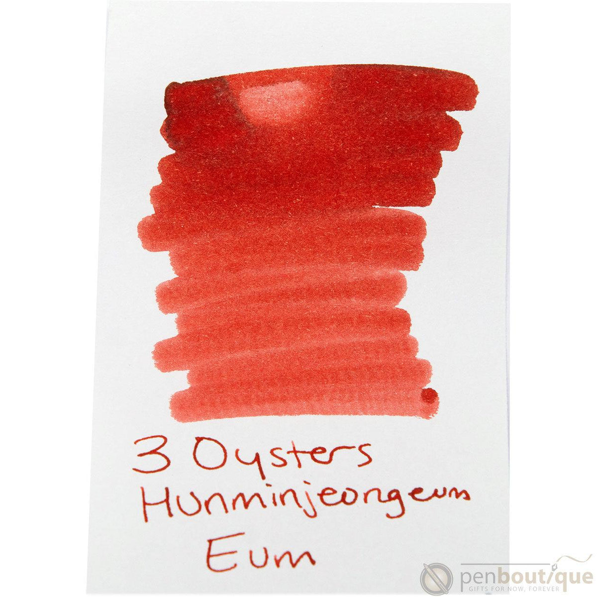 3 Oysters Hun Min Jeong Eum Scarlet - 18ml Bottled Ink