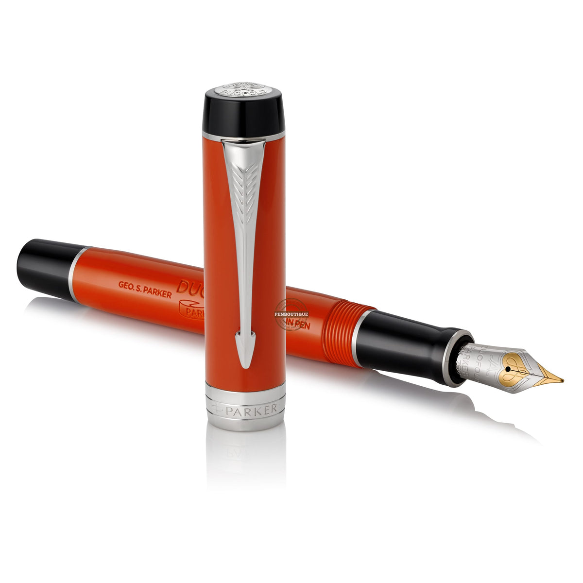 Parker Duofold Classic Big Red Vintage w CT Cent. Fountain Pen