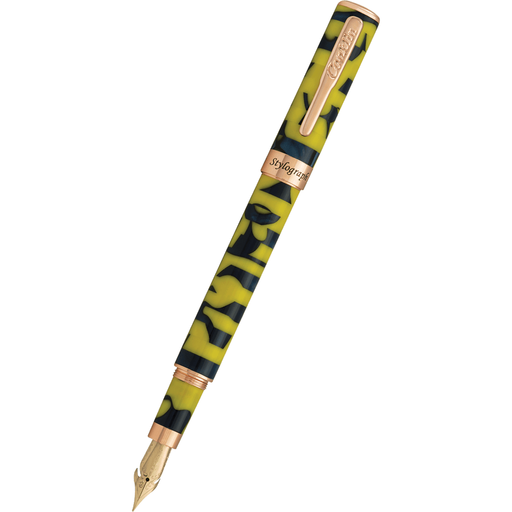 Conklin Stylograph Fountain Pen - Mosaic Yellow/Blue - Pen Boutique Ltd